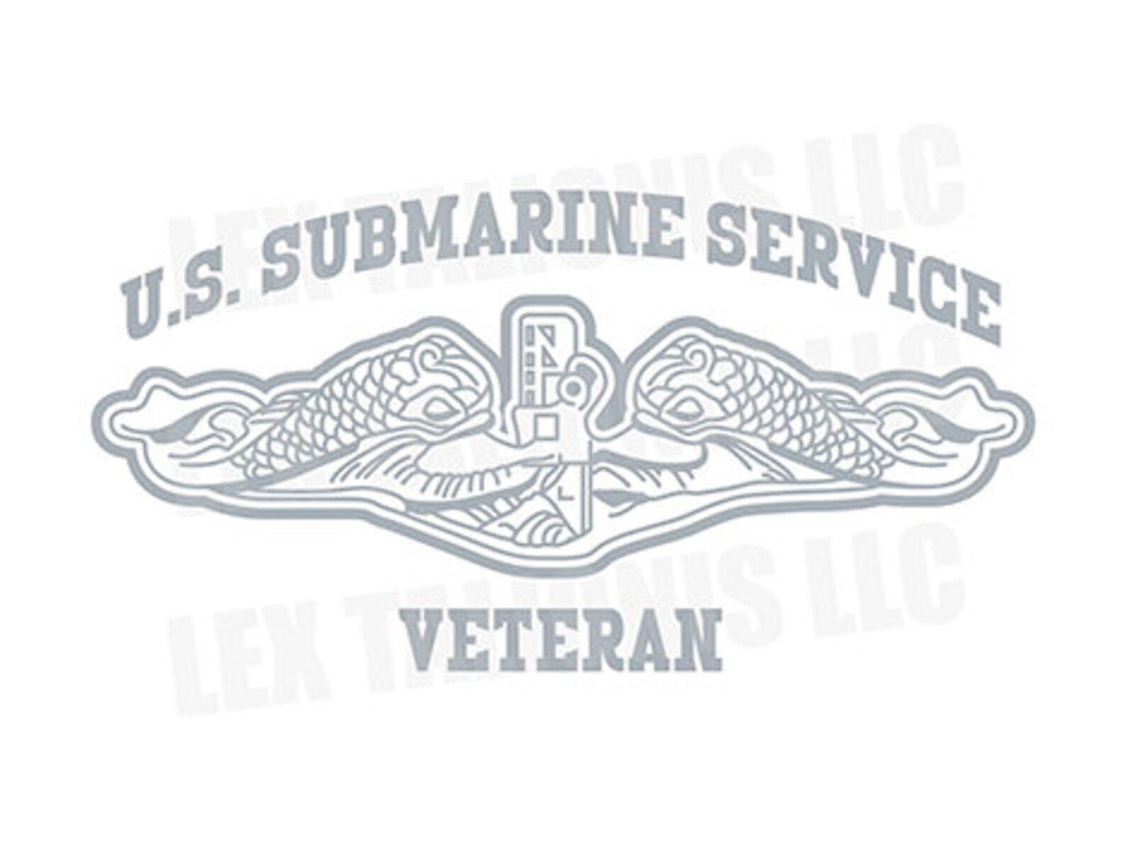 U.S. Submarine Service Veteran Vinyl Cut Decal Silent | Etsy