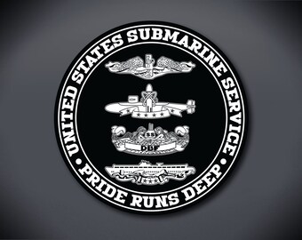 Us Submarine Service Decal - Etsy