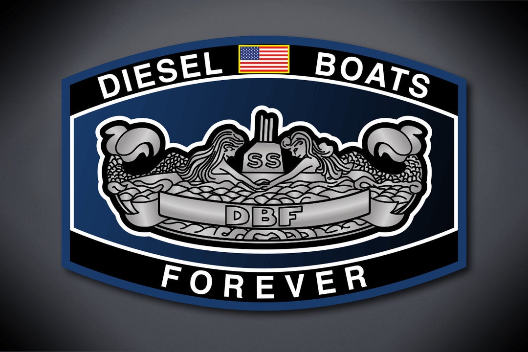 Diesel Boats Forever DBF Vinyl Decal: Submarine Veteran - Etsy