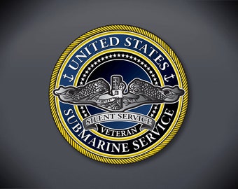 US Navy USN Subs Submariner Submarine Car Sticker - Etsy
