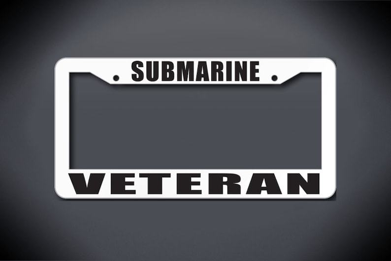 Submarine Veteran License Plate Frame - US Submarine Service - Etsy