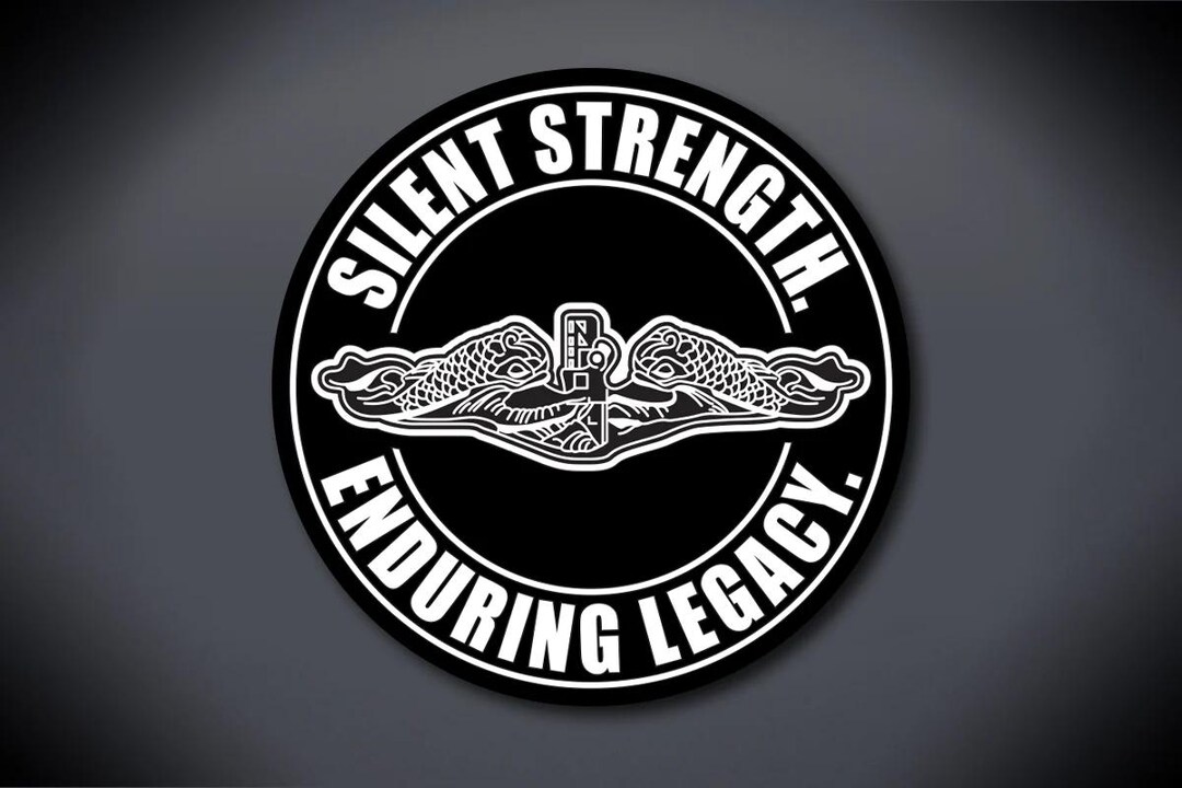 Submarine Dolphins Vinyl Decal: Silent Service - Silent Strength ...