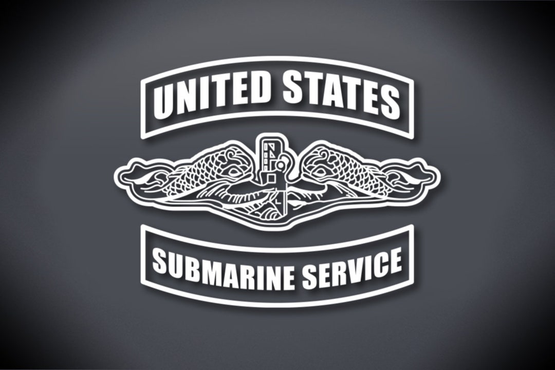 United States Submarine Service Vinyl Cut Decal, Silent Service, US ...