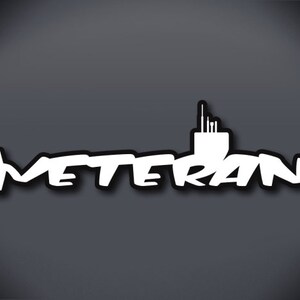 Veteran Vinyl Cut Decal, US Sub Service Veteran, United States ...