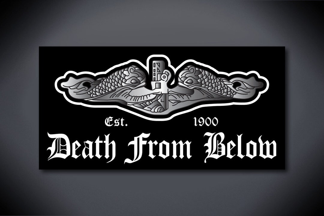 Death From Below Decal, Silent Service, United States Submarine Service ...