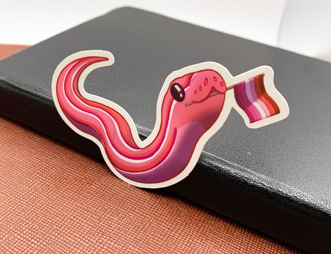 Die-cut Lesbian Pride Snake Sticker - Etsy