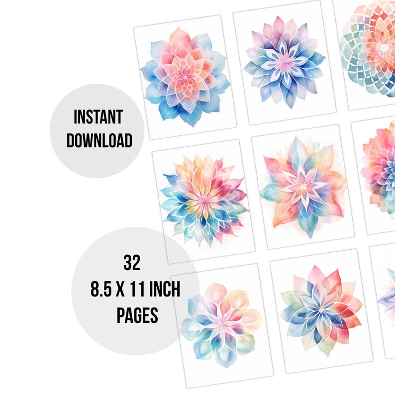 Mandala Reverse Coloring Pages Adult Backwards Coloring Inverse ...