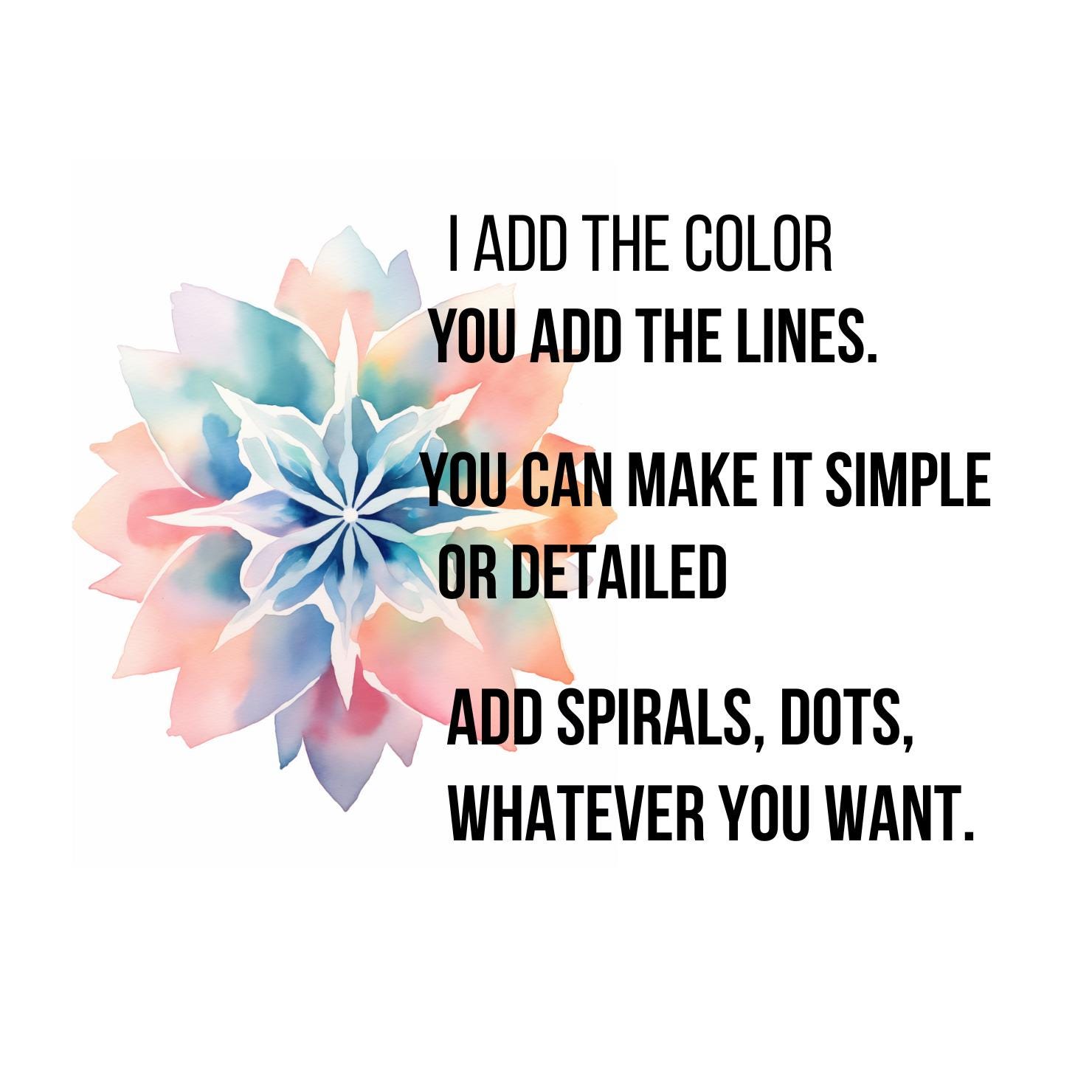 Mandala Reverse Coloring Pages Adult Backwards Coloring Inverse ...