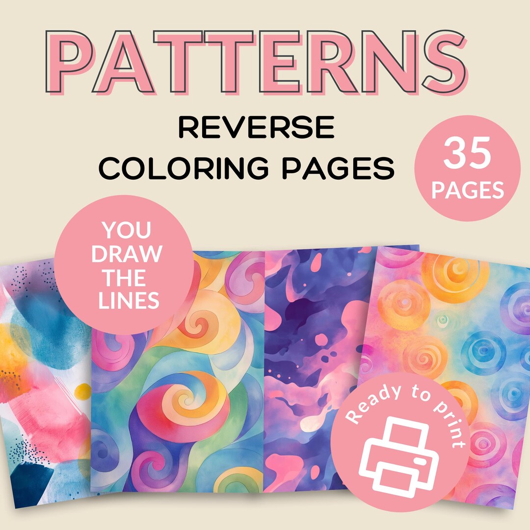 Reverse Coloring Pages Patterns Inverse Coloring Printable Backwards ...