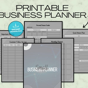 Small Business Printable Planner Home Business Organizer Business ...