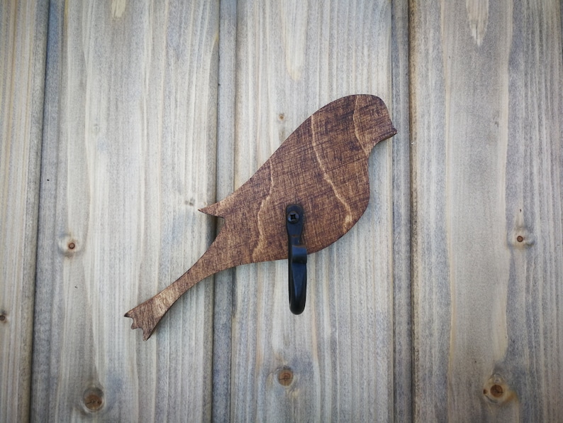Coat Hook for Wall Bird in Wax - Etsy