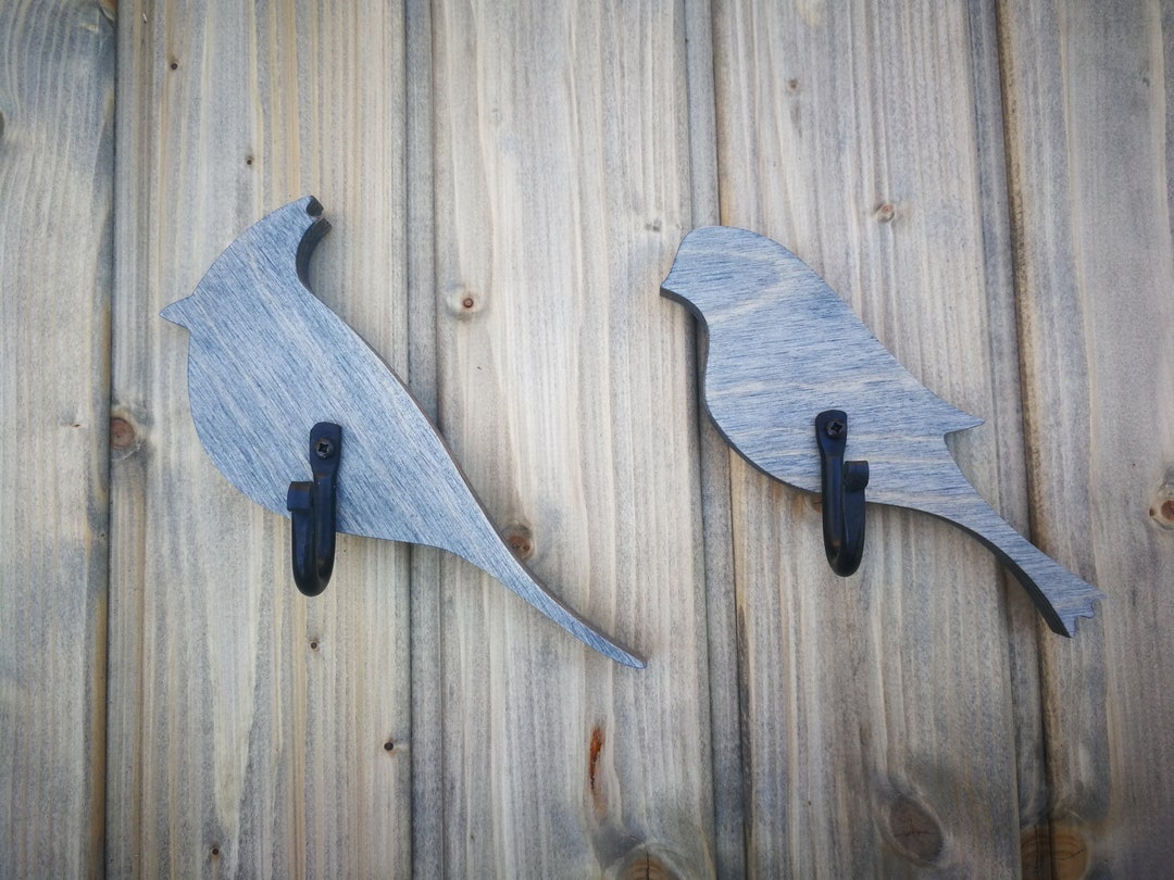 Coat Hook for Wall Bird in Color - Etsy