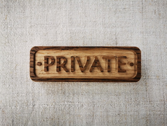 Wooden Door Sign Private for Home Bar Hotel or Other - Etsy