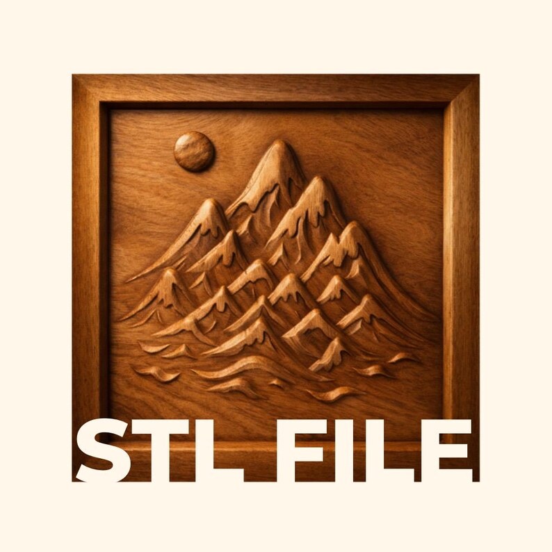 Snowy Mountains Relief - CNC & 3D Printing STL File (commercial Use) - Etsy