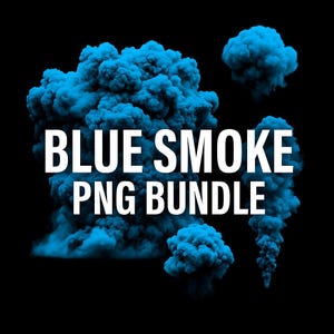 Blue Smoke Bomb Overlay PNG – High-resolution Transparent Background ...