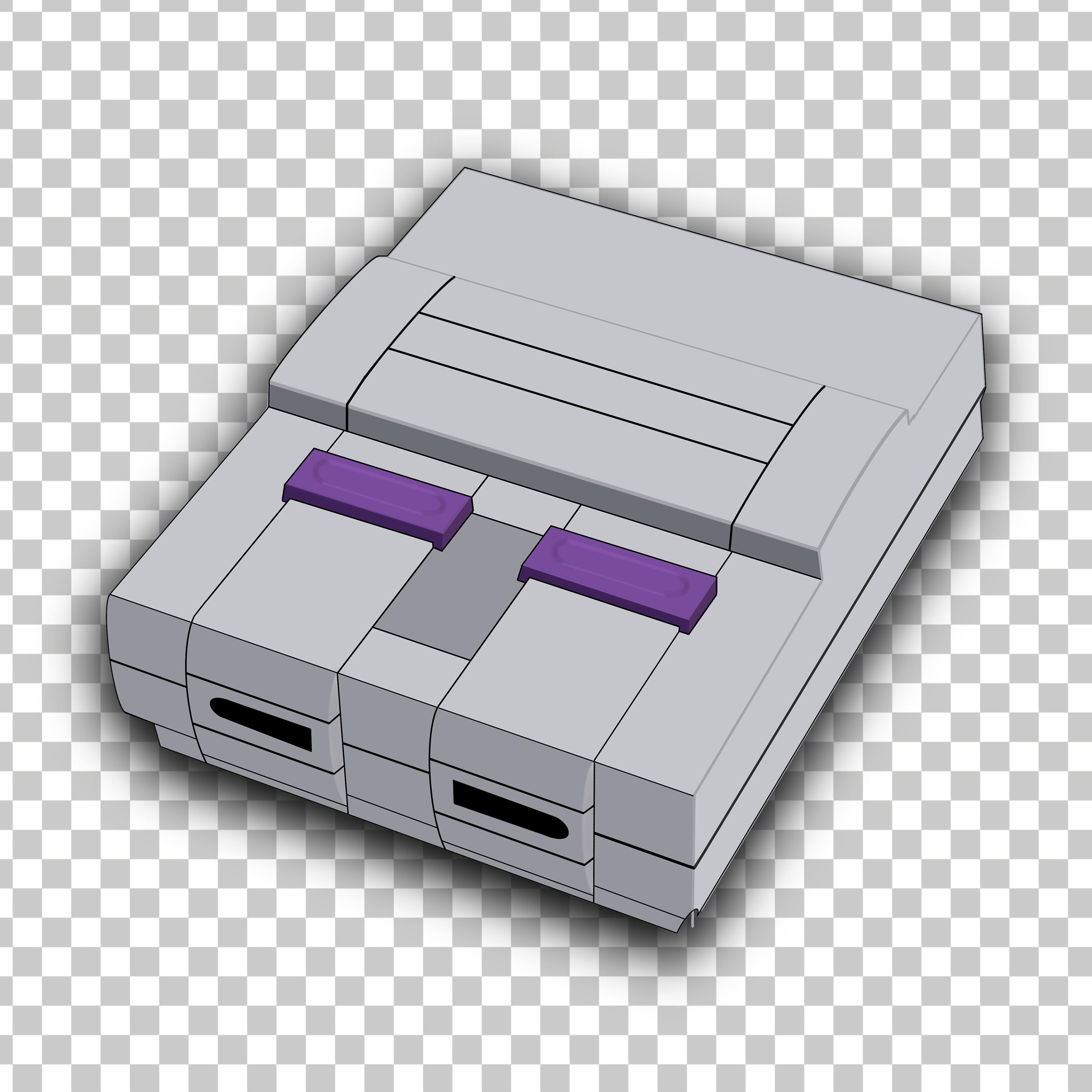 Retro Gaming Console W/ Transparent Background, Banners Digital ...