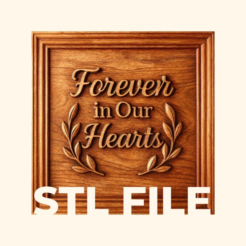 Memorial Plaque Cnc File - Etsy