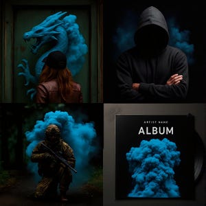 Blue Smoke Bomb Overlay PNG – High-resolution Transparent Background ...