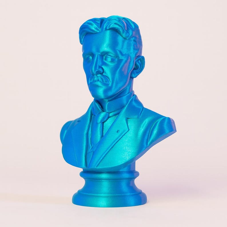 Nikola Tesla Bust STL File for 3D Printing | Historical Figure Statue ...