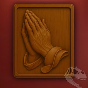 Jesus Praying STL File for CNC Router | 3D Christian Wall Art | Praying ...