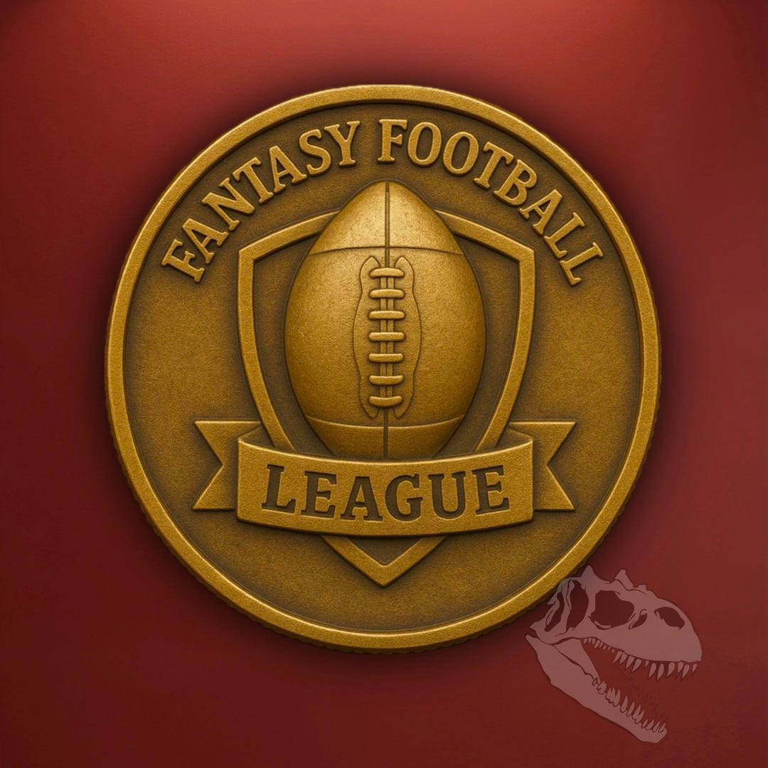 Fantasy Football Coin STL File | CNC Relief Medal Design for Engraving ...