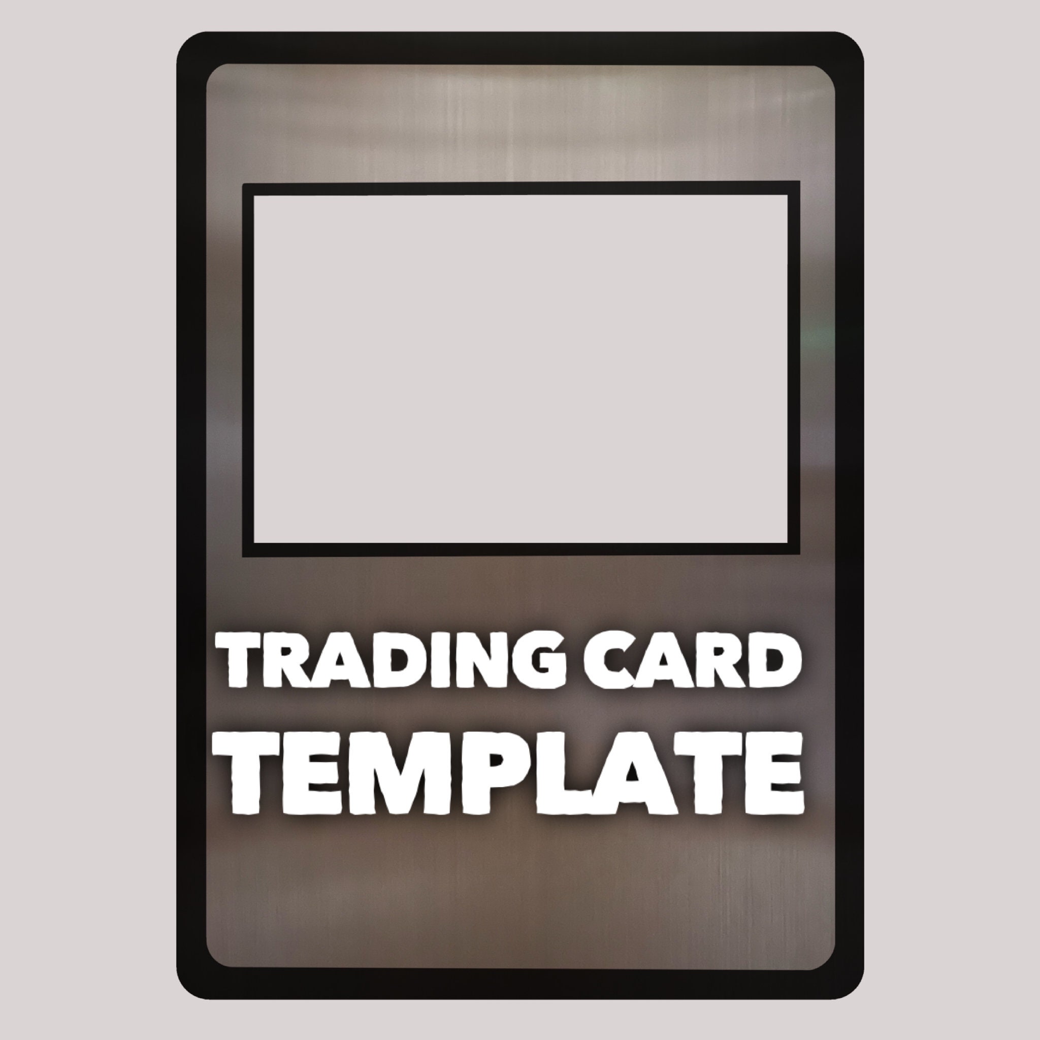 Trading Card NFT Template, Transparent Background,digital Download ...