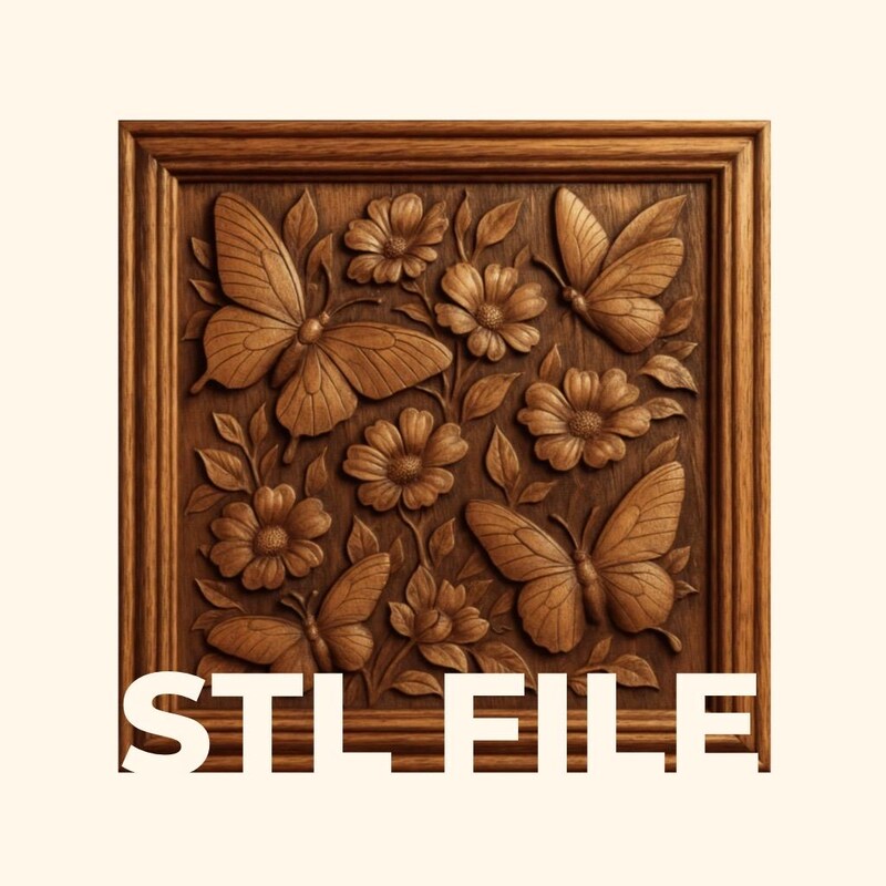 Cnc Stl File Butterfly - Etsy