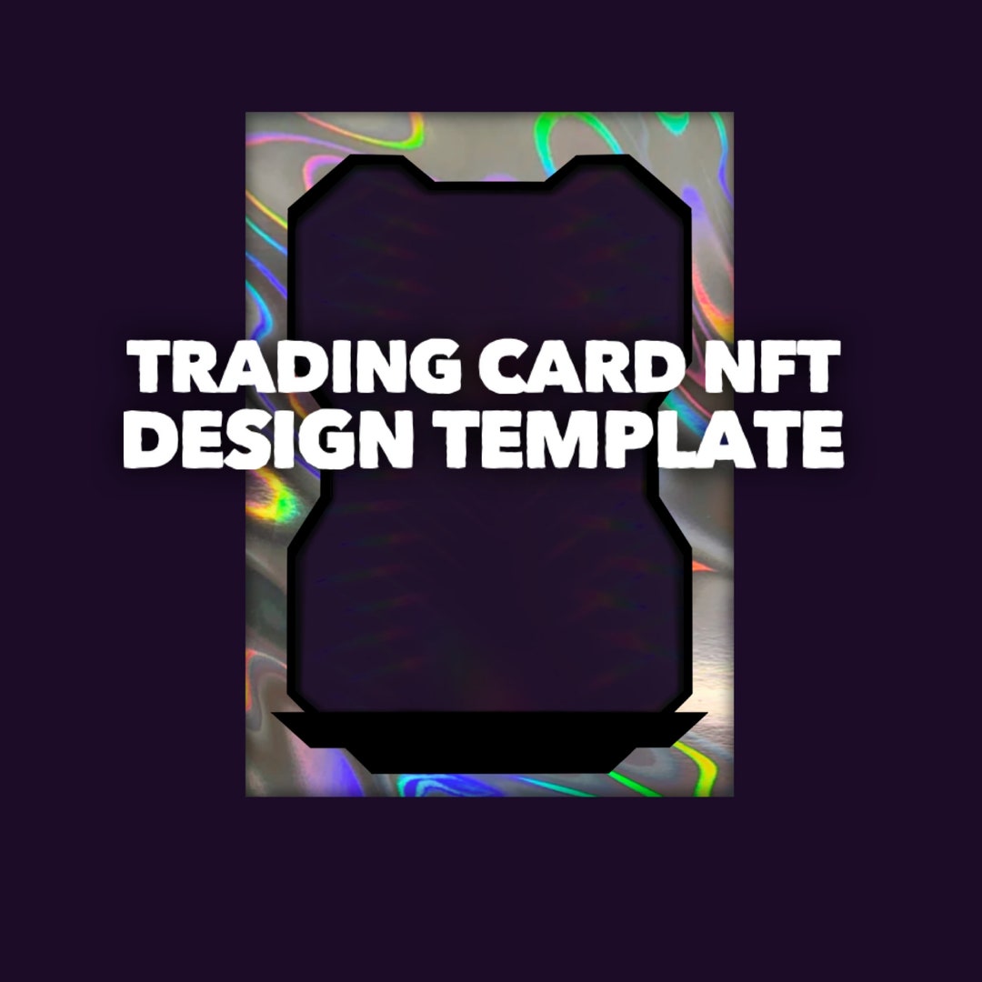 Trading Card NFT Template, Transparent Background,digital Download Print Art, Commercial Use - Etsy