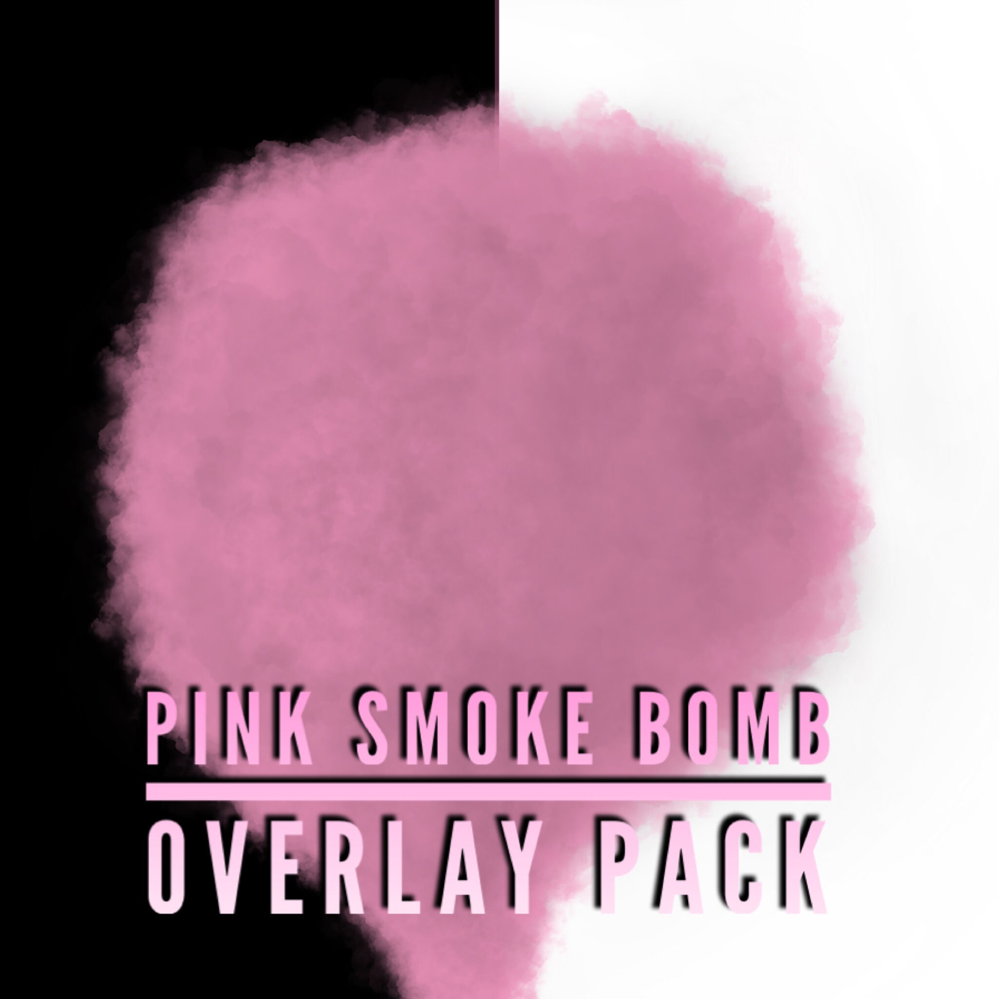 Pink Smoke Bomb Overlay Bundle, Gender Reveal Transparent Background ...