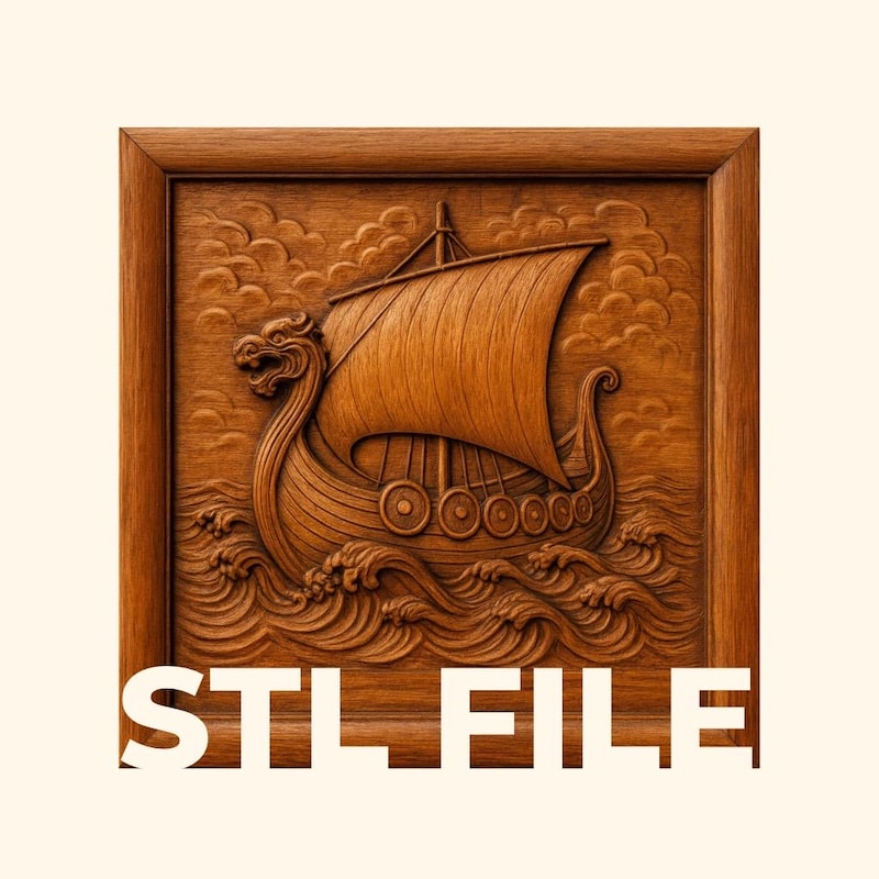 Viking 3d Relief Stl - Etsy