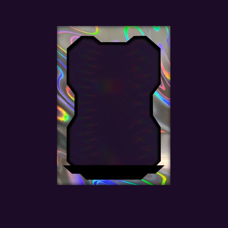 Trading Card NFT Template, Transparent Background,digital Download ...