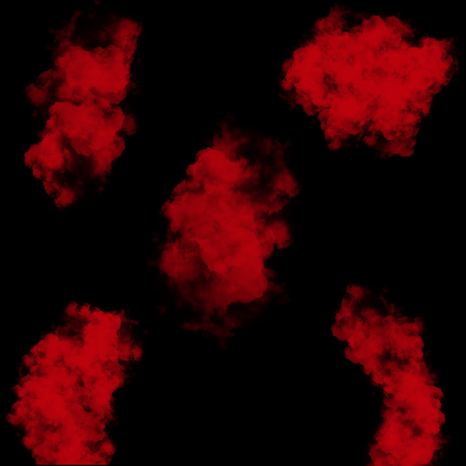 Red Smoke Cloud Overlay Bundle, Transparent Background, Banners Digital ...