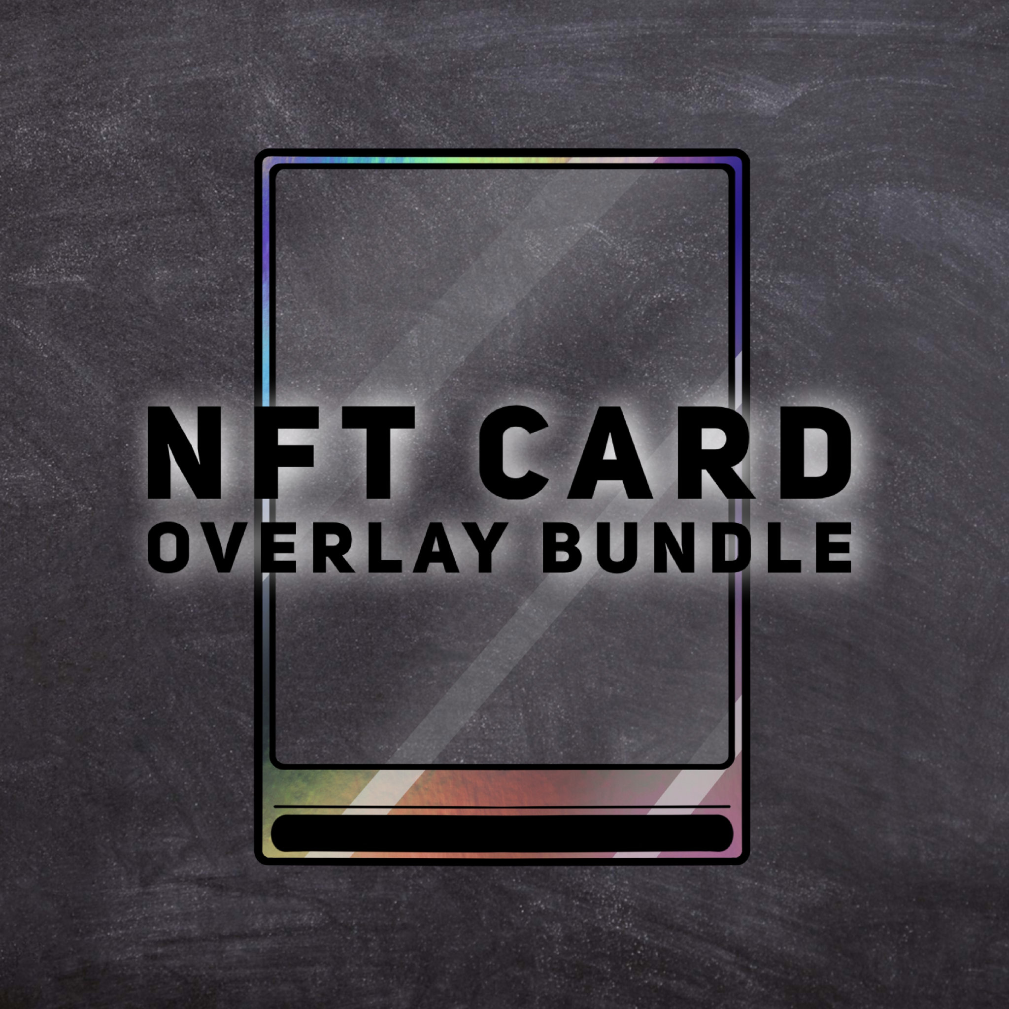 Trading Card NFT Template Bundle, Transparent Background,digital ...