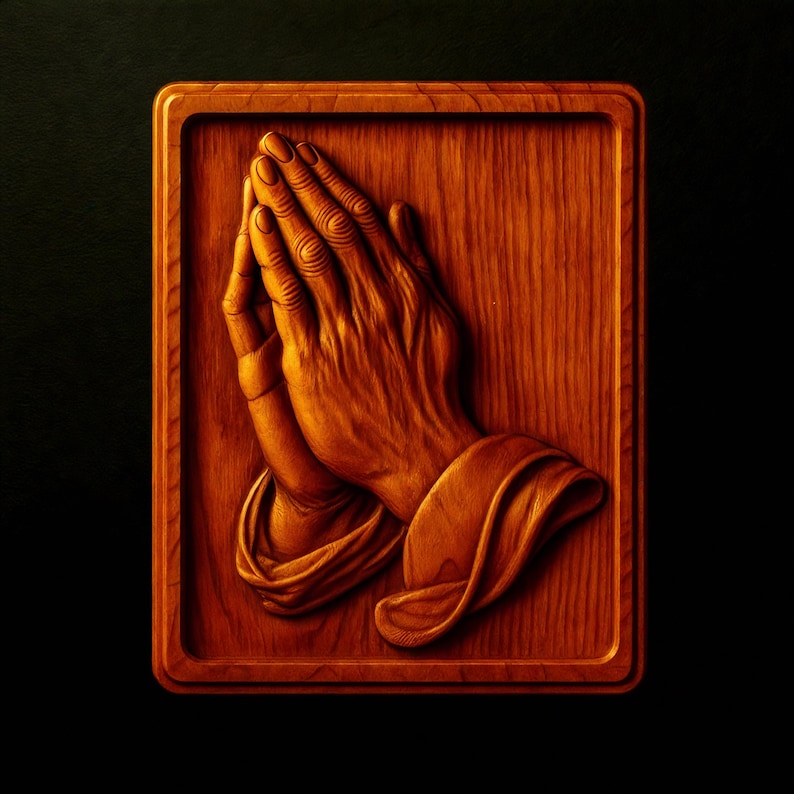 Jesus Praying STL File for CNC Router | 3D Christian Wall Art | Praying ...