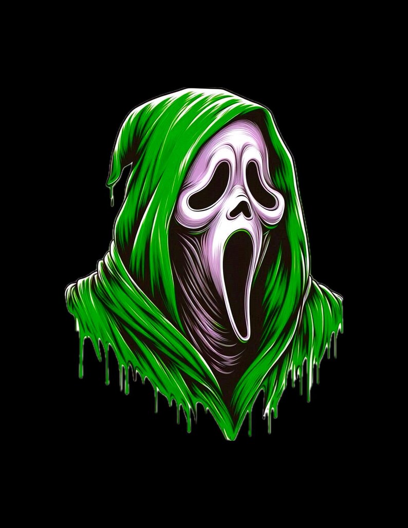 Green Ghost Face Pngs 4 High-quality Images Transparent Backgrounds ...