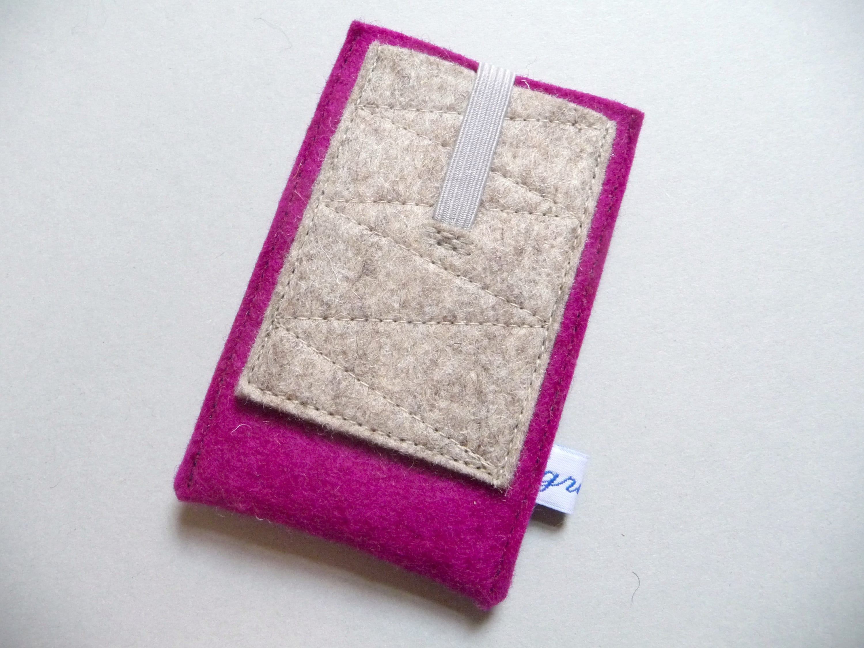 Ipod Nano Sleeve "pink Pocket" Pure New Wool, Felt, Shock-absorbing ...