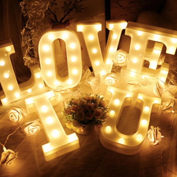 Letter Lights - Etsy