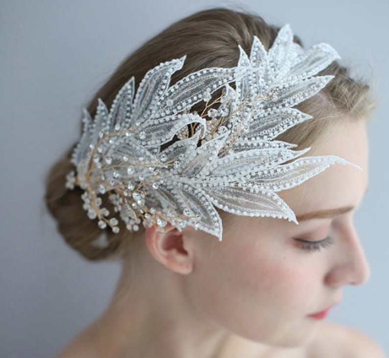 Swan Lake Ballet Headpiece Natural White Inverted Tiara | Etsy