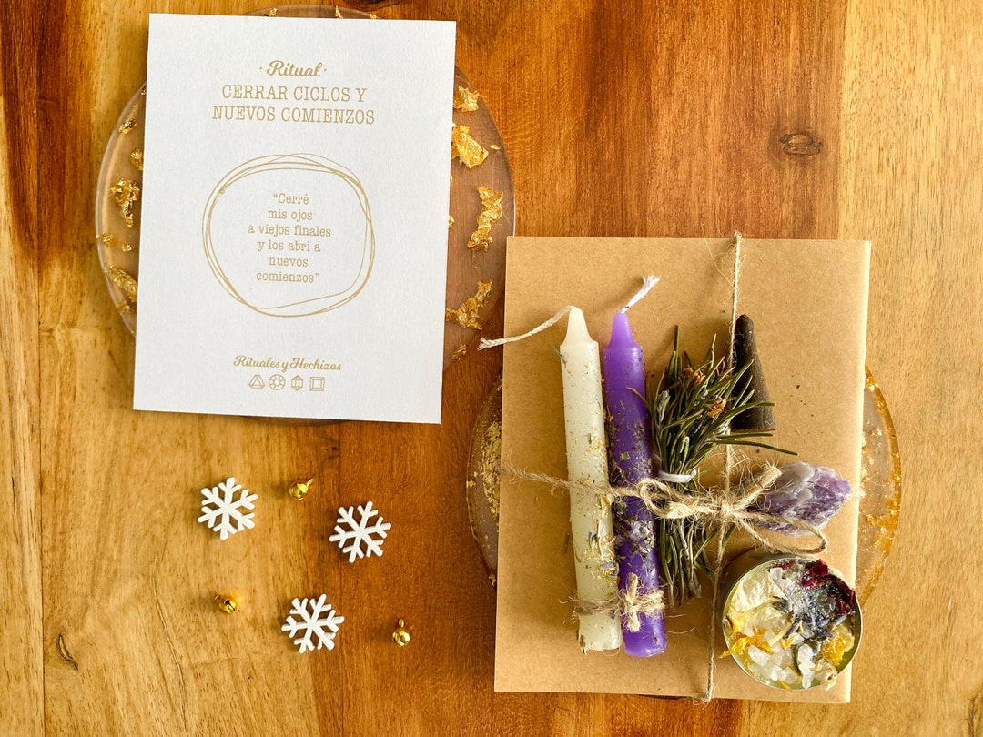 Magic Ritual Closing Cycles and New Beginnings With Intention Candles ...