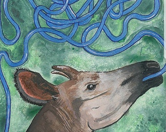 Okapi Painting - Etsy