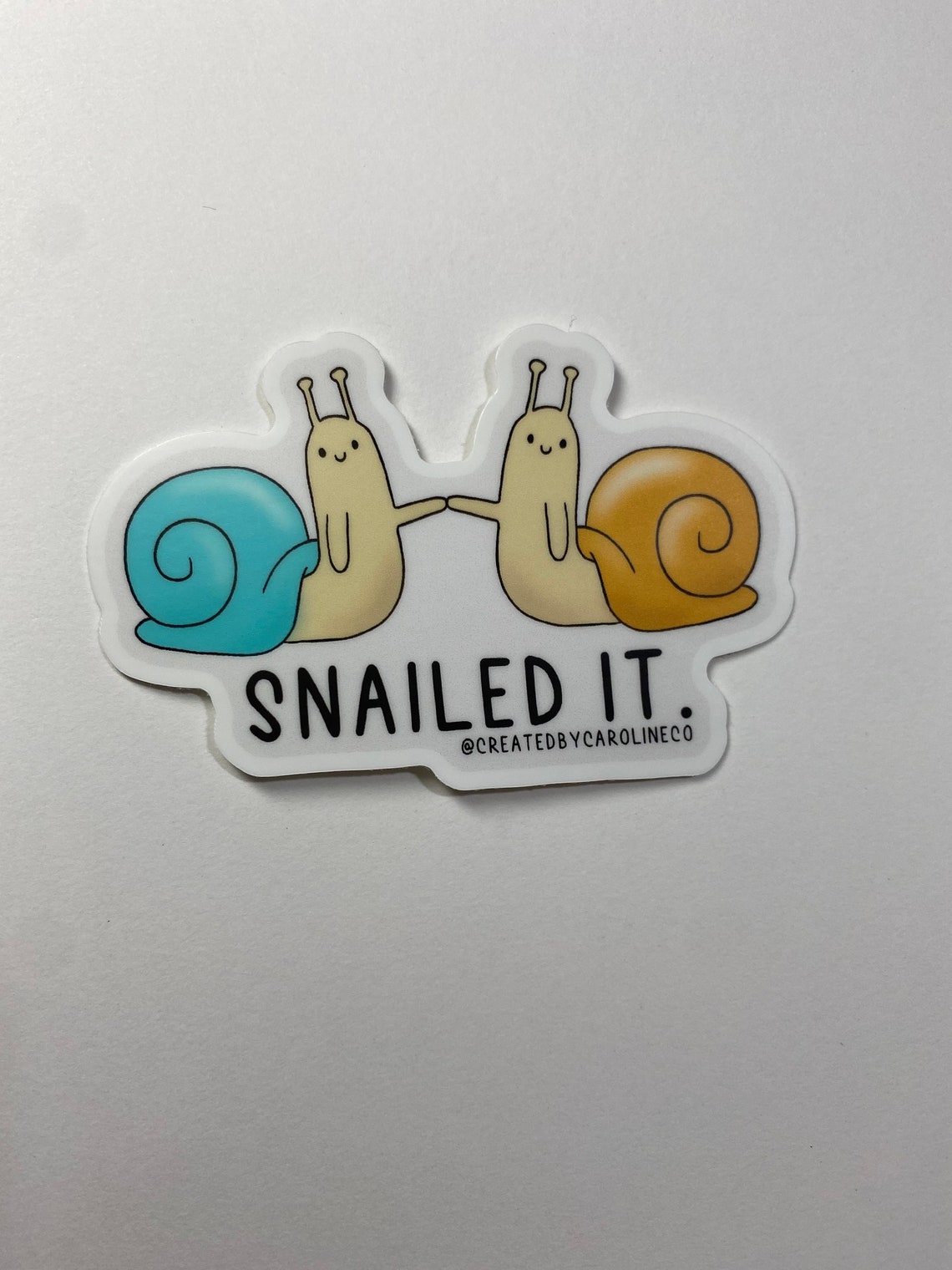 Snailed It Vinyl Sticker Laptop Water Bottle Tablet Ipad - Etsy
