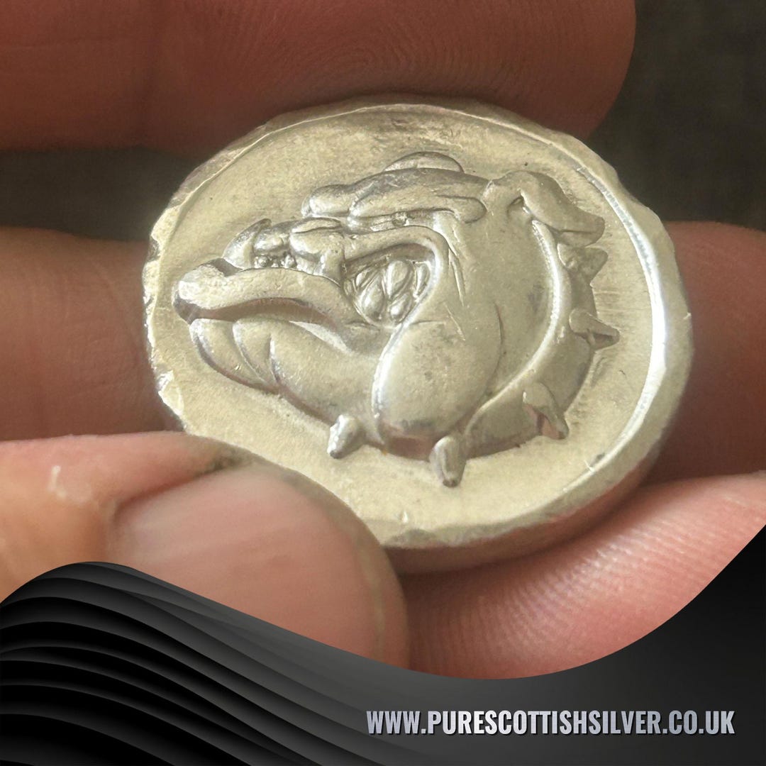 1 Troy Oz, Bulldog Solid Silver Coin for Collectors, 999fs, Unique Gift ...