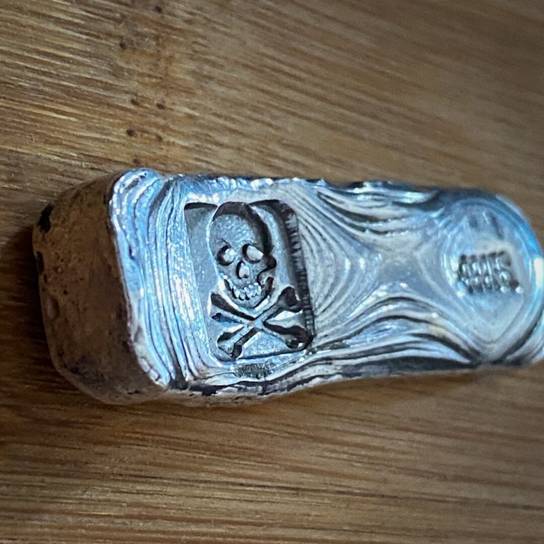 1 Troy Oz Pirate Ripple Bar - Solid Silver - 999fs. - Etsy
