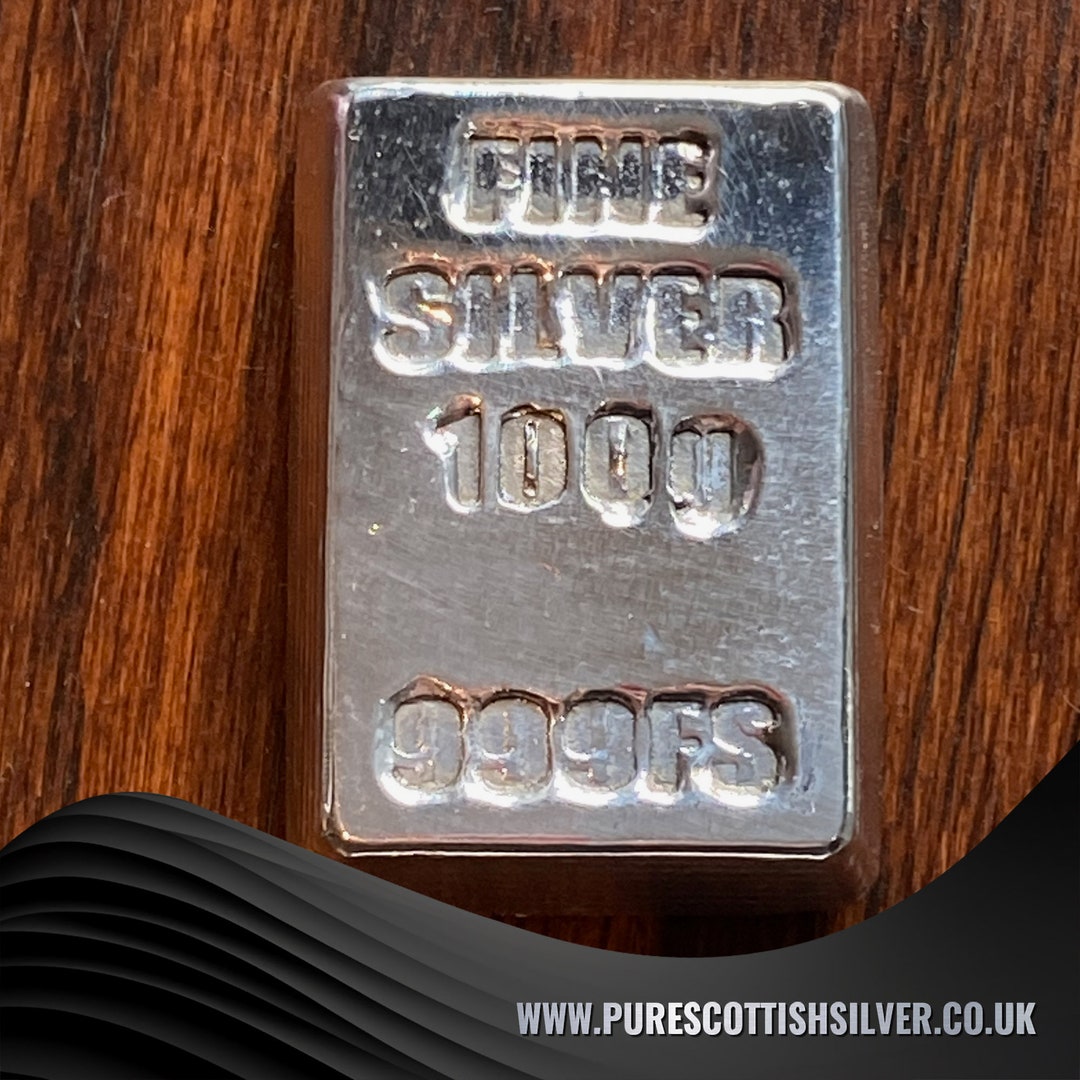 100g Solid Silver Cast Ingot, High-quality Investment Piece, Perfect ...