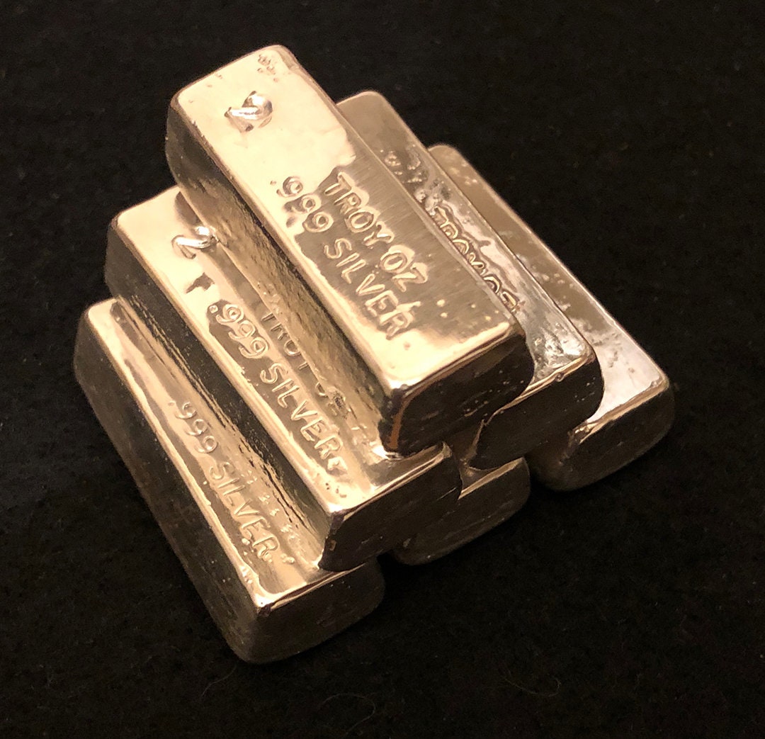 Pure Troy 2 Oz Hand Poured Silver Ingot - Etsy