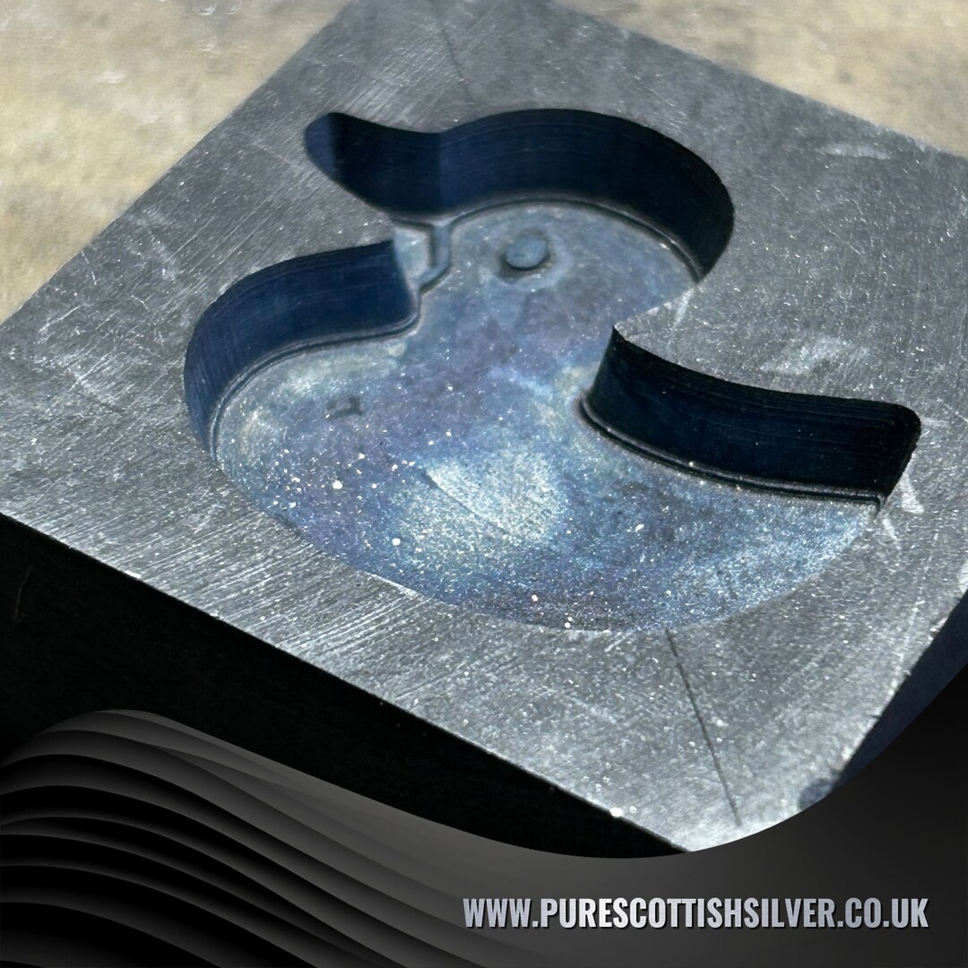 Duck Graphite Mould, Intricate Rubber Duck Design for Metal Casting ...
