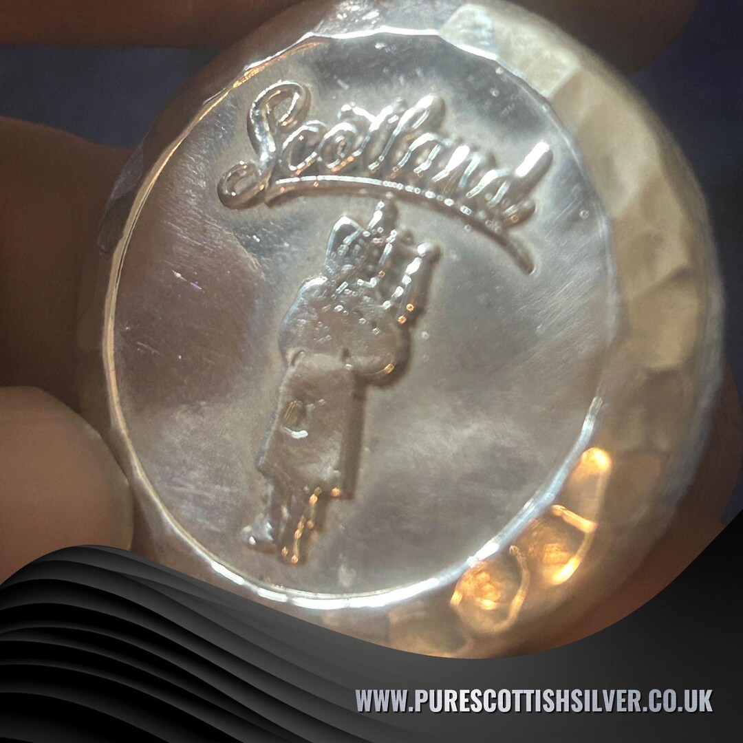 2 Troy Ounce Scottish Piper Round, Handmade 999FS Silver Coin for ...