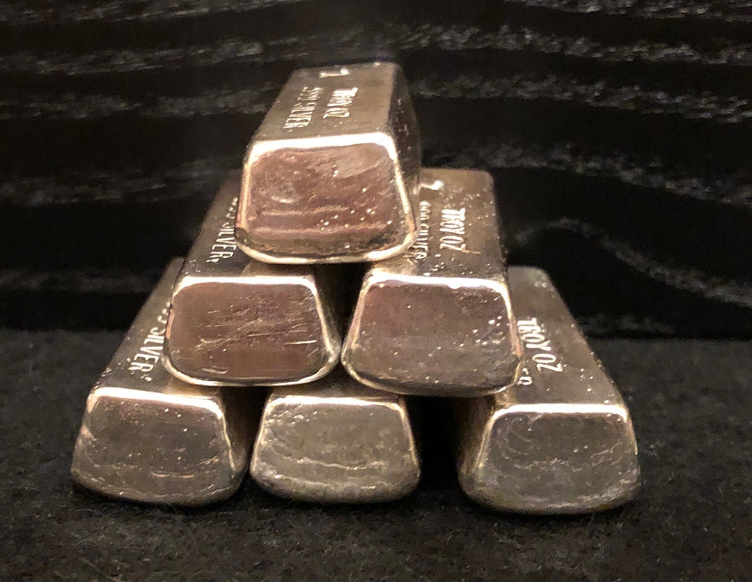 Pure Troy 2 Oz Hand Poured Silver Ingot - Etsy