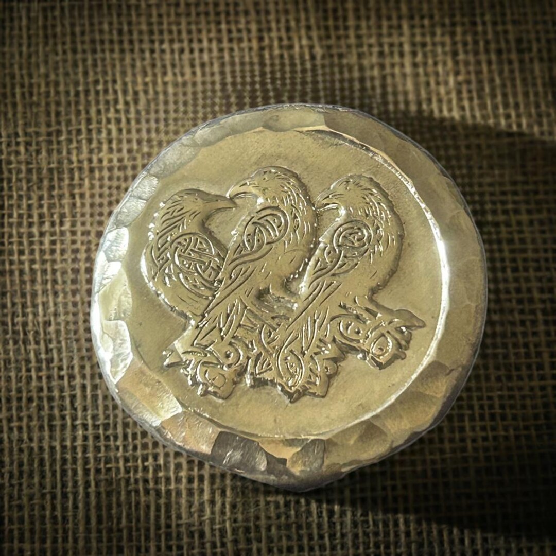 2oz, Celtic Crows Solid Silver Round, 999fs, Handmade in Scotland ...