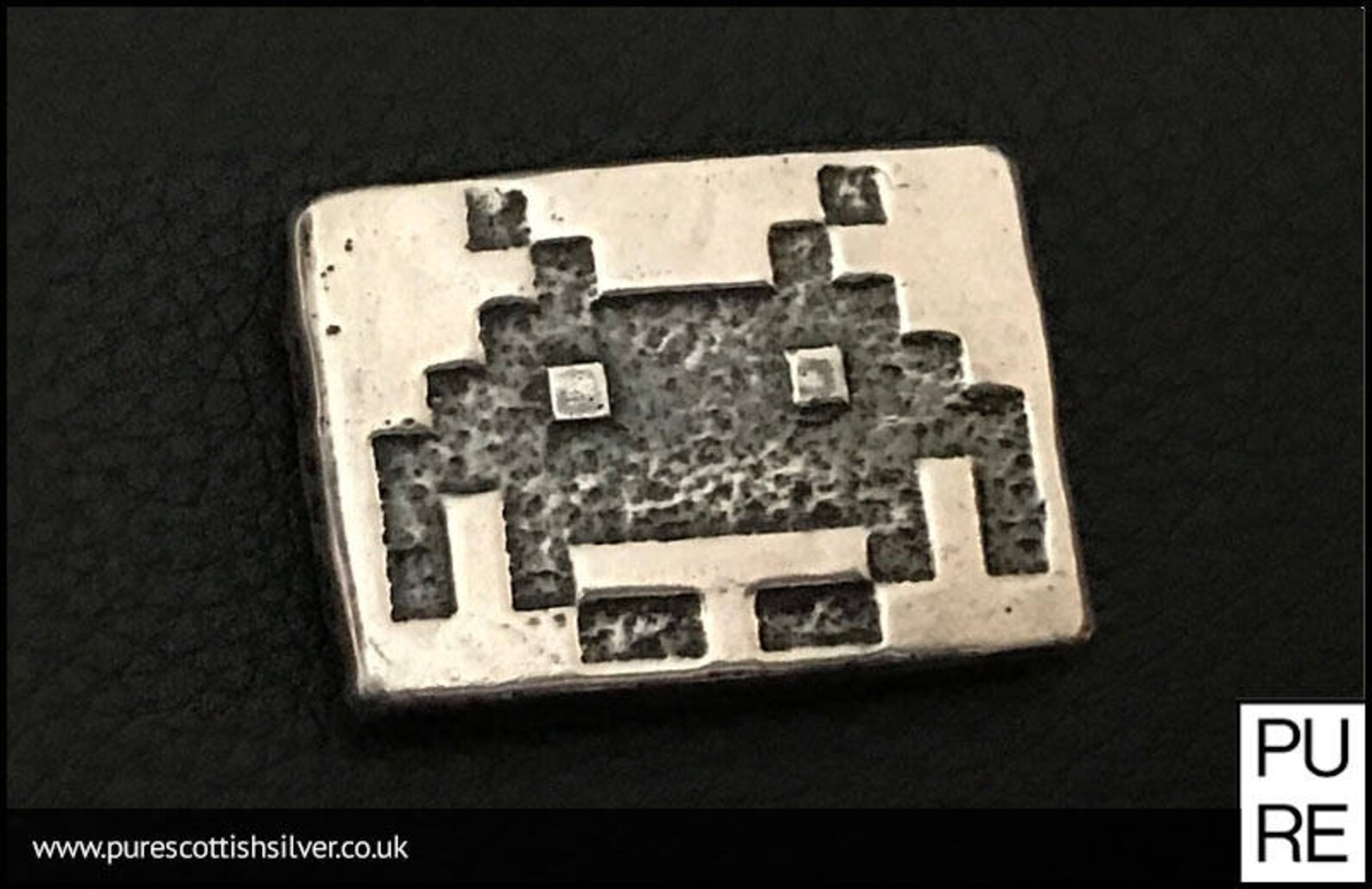 2oz Hand Poured Silver Space Invader Bar - Etsy